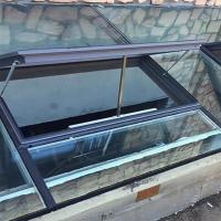 China Customized Flat Roof Aluminum Skylight Insulating Glass for Horizontal Opening Pattern for sale