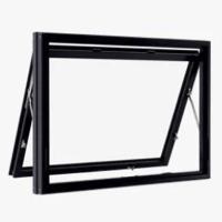 China Thermal Break Double Glazing Top Hung Aluminum Windows With 304 Stainless Steel Mesh for sale