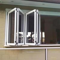 China Windproof Aluminum Double Glass Bifold Windows for Kitchen for sale