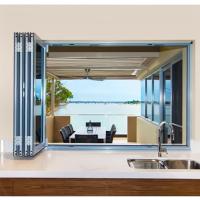 China Windproof Aluminum Double Glass Bifold Windows for Kitchen for sale