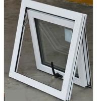 China Black and White Double Glazed Aluminum Alloy Awning Windows with 8-Way Seal for sale