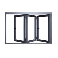 China French Style Aluminum Bifold Windows Modern With Heat Insulation Coefficient ≤2.1 for sale