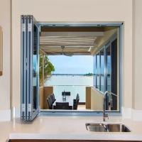 China French Style Aluminum Bifold Windows Modern With Heat Insulation Coefficient ≤2.1 for sale