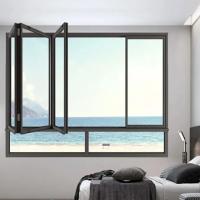 China French Style Aluminum Bifold Windows Modern With Heat Insulation Coefficient ≤2.1 for sale