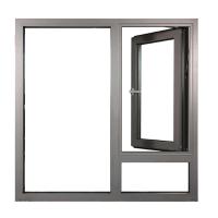 China Folding Screen Windproof Aluminum Double Glazed Flush Casement Windows for sale