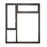 China Folding Screen Windproof Aluminum Double Glazed Flush Casement Windows for sale