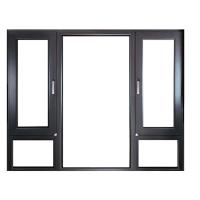 China Folding Screen Windproof Aluminum Double Glazed Flush Casement Windows for sale