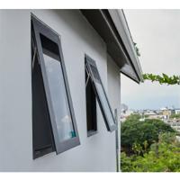 China SKATE Customized Colors Powder Coating Aluminum Awning Window with Superior Water Tightness for sale