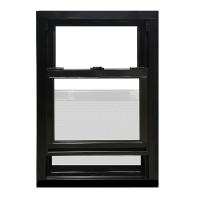 China Vertical Sliding Tempered Glass Double Hung Windows With Stainless Steel Screen Netting for sale