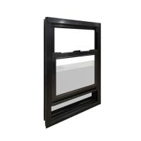 China Vertical Sliding Tempered Glass Double Hung Windows With Stainless Steel Screen Netting for sale