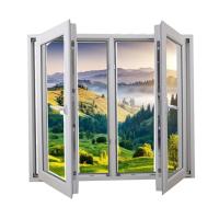 China SKATE Hardware Level 8 Air Tightness Aluminum Windproof Casement Windows for sale