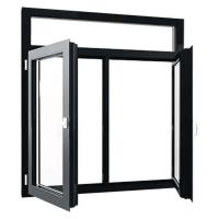 China Double Glazed Aluminum Tilt-Turn Casement Windows For Hanging Curtain In Bedroom for sale