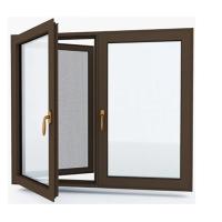 China Modern Style SKATE Waterproof Black Alloy Aluminium Double Glazed Casement Windows for sale