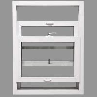 China Aluminum Glass Automatic Vertical Sliding Double Hung Windows For Hanging Curtain Type for sale