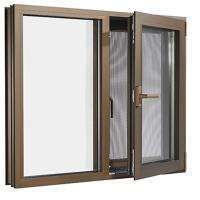 China Aluminum Alloy Double Glazed Casement Windows Customized For Soundproofing for sale