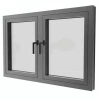 China Aluminum Alloy Double Glazed Casement Windows Customized For Soundproofing for sale