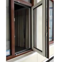 China Aluminum Alloy Double Glazed Casement Windows Customized For Soundproofing for sale