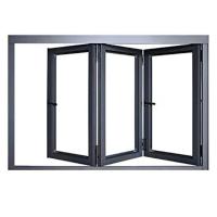 China Customized Thermal Break Aluminum Bi Folding Windows With High Strength Heat Insulation Strip for sale