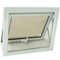 China High Durability Grey Design Double Glazed Awning Windows With 304 Stainless Steel Mesh for sale