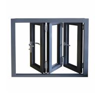 China Level 9 Wind Pressure Resistance Bi-Fold Windows Made Of Thermal Break Aluminum Profile for sale