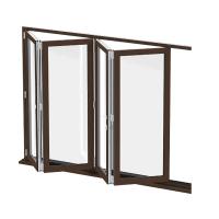 China Level 9 Wind Pressure Resistance Bi-Fold Windows Made Of Thermal Break Aluminum Profile for sale