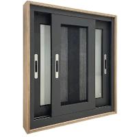 China 80 Sealing Layers Aluminum Alloy Sliding Windows For Commercial Project Office Building for sale