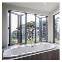 China Thermal Break Aluminum Alloy Bi-Fold Windows with High Strength Heat Insulation Strip for Residentials for sale