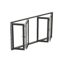 China Aluminum Alloy Bi-Fold Windows Soundproof And Wind Pressure Resistant For Distributors for sale