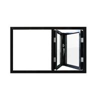 China Custom Design Thermal Break Aluminum Bi Folding Glass Windows with Double Glazed for sale