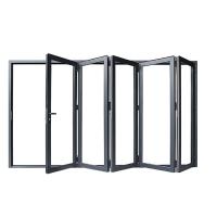 China Aluminum Folding Windows For Residential Construction With Stainless Steel Screen Netting for sale