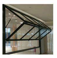 China Aluminum Folding Windows For Residential Construction With Stainless Steel Screen Netting for sale