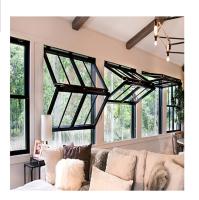 China Aluminum Folding Windows For Residential Construction With Stainless Steel Screen Netting for sale
