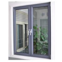 China Latest Design Double Glazed Aluminum Casement Windows With Stainless Steel Screen Netting for sale