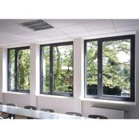 China Latest Design Double Glazed Aluminum Casement Windows With Stainless Steel Screen Netting for sale