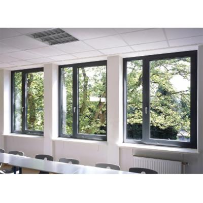 China Latest Design Double Glazed Aluminum Casement Windows With Stainless Steel Screen Netting for sale