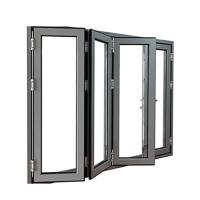 China Louver Curtain Double Tempered Aluminum Bi Fold Window For Housing Workshop Bathroom for sale