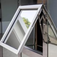 China Custom Made Aluminum Top Hung Home Window With Double Glass And Level 8 Air Tightness for sale