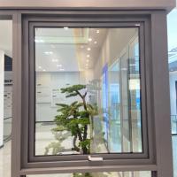China Custom Made Aluminum Top Hung Home Window With Double Glass And Level 8 Air Tightness for sale
