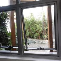 China Custom Made Aluminum Top Hung Home Window With Double Glass And Level 8 Air Tightness for sale