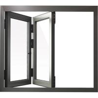 China Aluminum Louver Curtain Type Folding Windows With Heat Insulation Coefficient ≤2.1 for sale