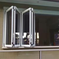 China Aluminum Louver Curtain Type Folding Windows With Heat Insulation Coefficient ≤2.1 for sale