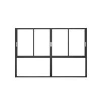 China Interior Noiseless Folding Screen Aluminum Sliding Glass Windows Customized Size for sale