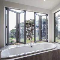 China Modern Design Aluminum Alloy Frame Bi Fold Windows With 70mm Width Window Frame for sale