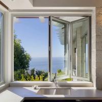 China Modern Design Aluminum Alloy Frame Bi Fold Windows With 70mm Width Window Frame for sale