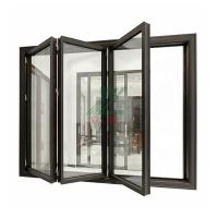 China Modern Design Aluminum Alloy Frame Bi Folding Soundproof Windows With Heat Insulation for sale