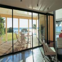 China SKATE Modern Design Aluminum Sliding Doors with 35dB Sound Insulation for Residential for sale