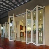 China Enhanced Energy Efficiency Aluminum Alloy Bifold Waterproof Doors With Stainless Steel for sale
