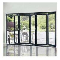 China Enhanced Energy Efficiency Aluminum Alloy Bifold Waterproof Doors With Stainless Steel for sale