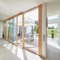 China Thermal Break Aluminum Lift Sliding Doors with Tempered Glass for Exterior Area for sale