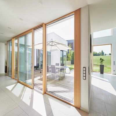 China Thermal Break Aluminum Lift Sliding Doors with Tempered Glass for Exterior Area for sale